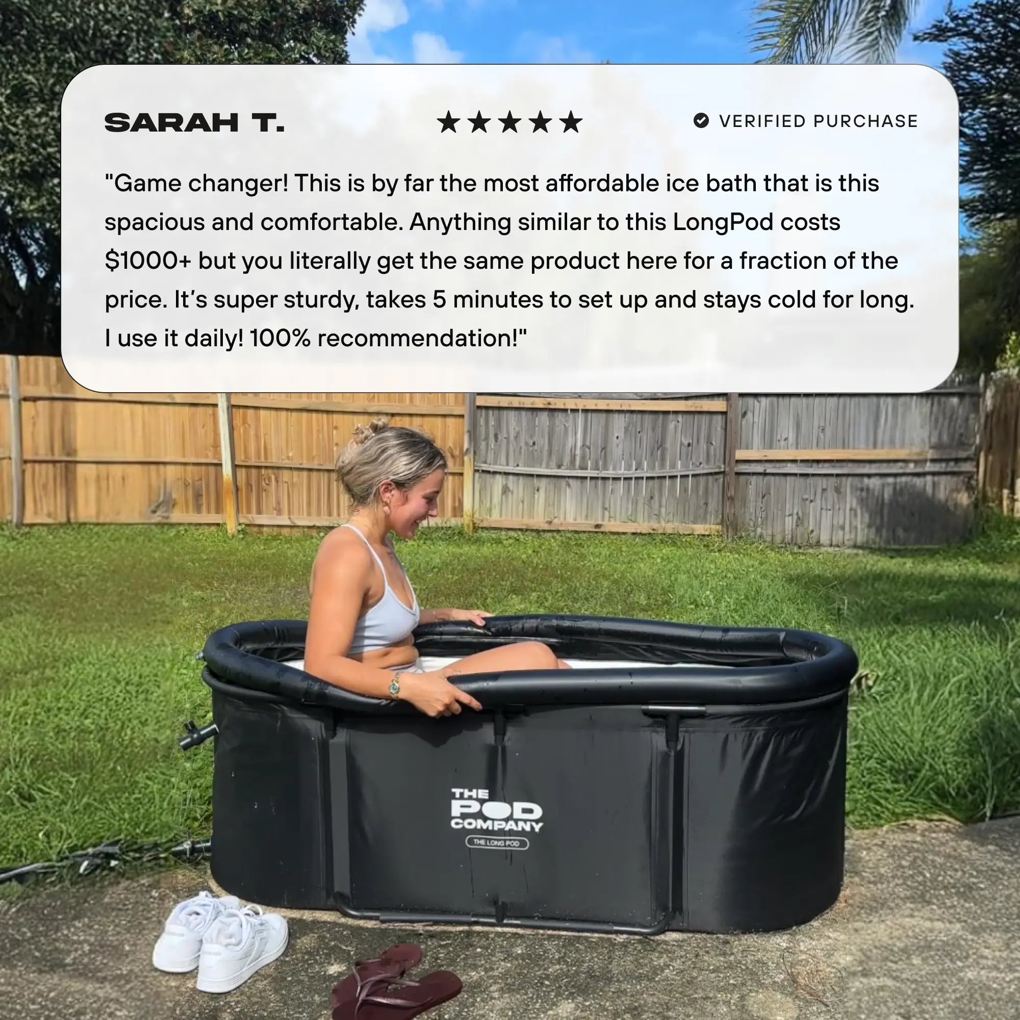 The Long Pod - Portable Cold Plunge Tub – The Pod Company
